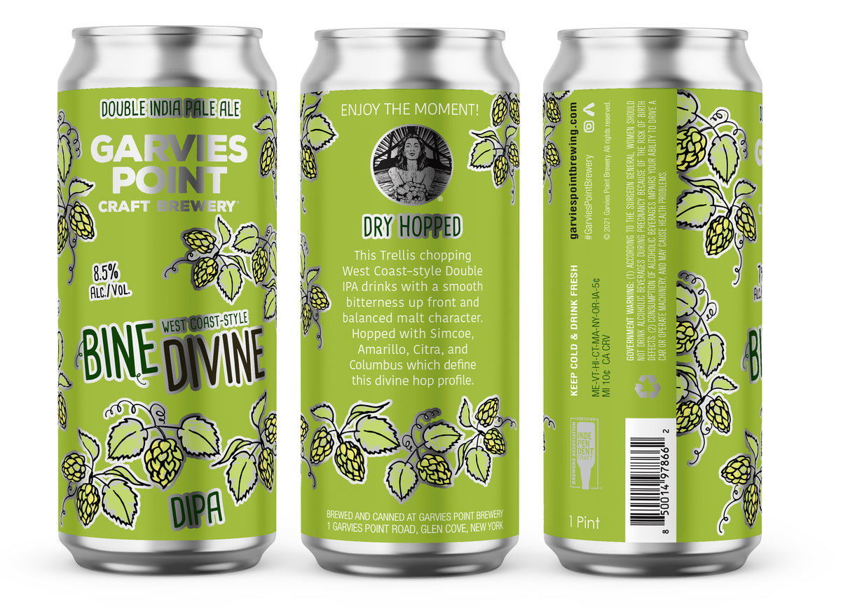 BINE DIVINE WEST COAST STYLE DOUBLE IPA 8.5% – garviespointbrewery